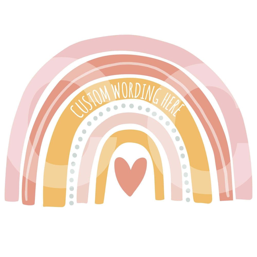 CUSTOM WORDING Rainbow Poster Digital File