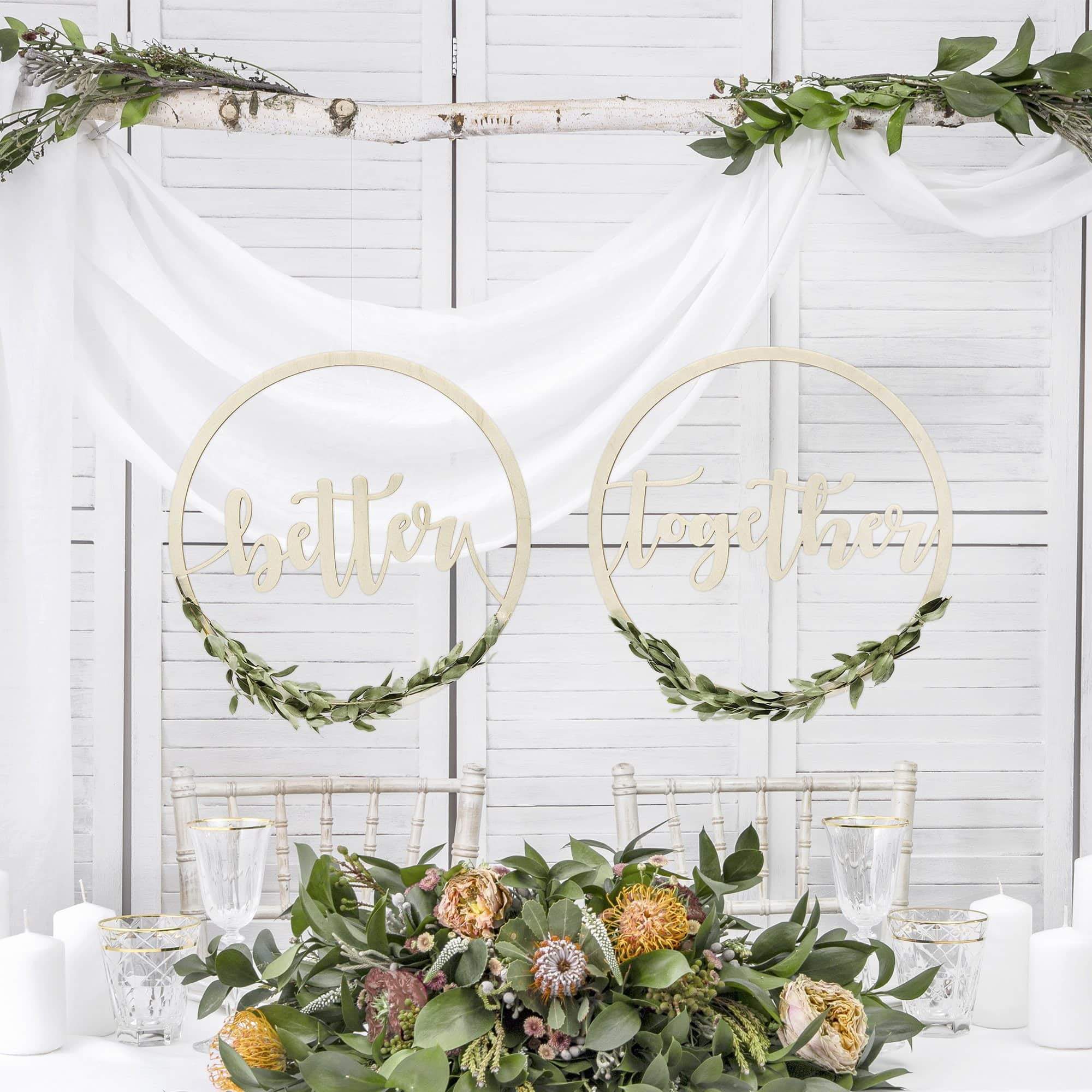 Better together wedding sign | Beachweddingtips.com